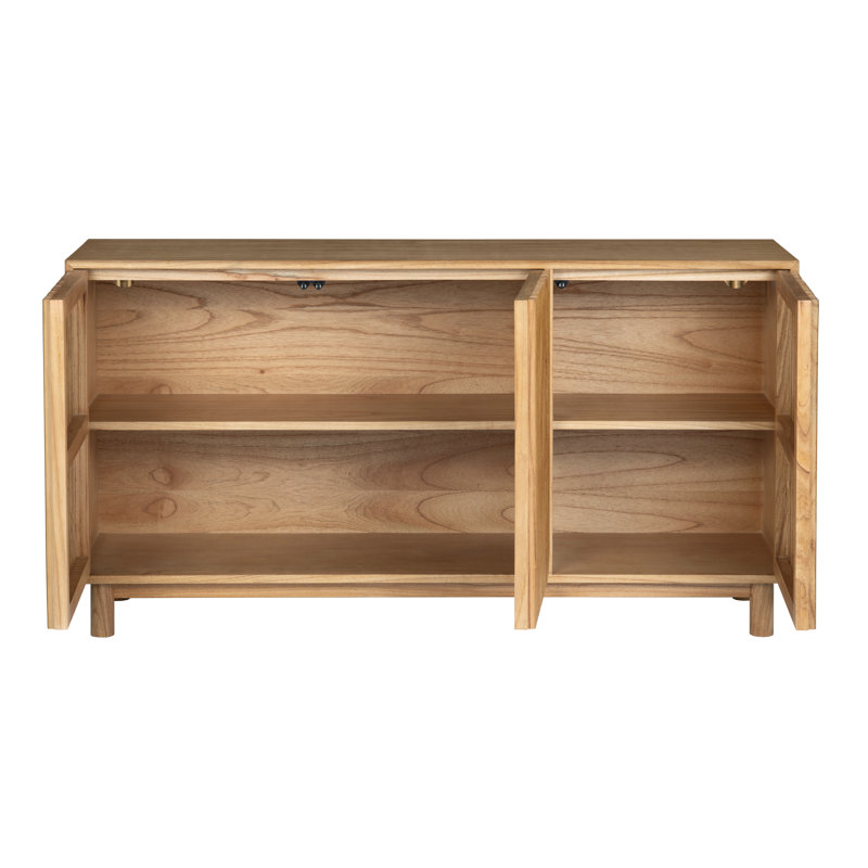 Latitude Run® 3 Door Media Credenza/Sideboard | Wayfair